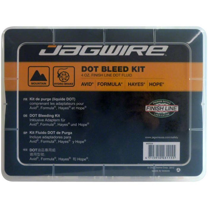 Jagwire Pro DOT Bleed Kit With Finish Line DOT 5.1 Fluid - For Avid ...